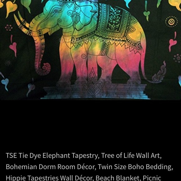 Cynthia Rowley | Wall Decor | Tie Dye Elephant Tapestry | Poshmark